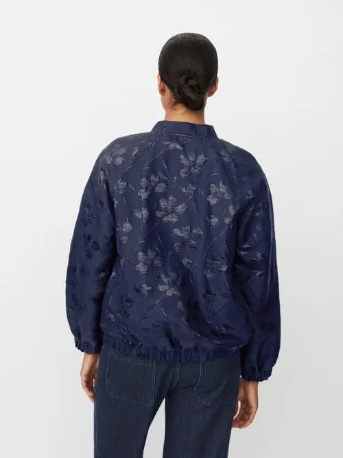 MASAI COPENHAGEN Jacquard Bomber Jacket - Navy Blazer