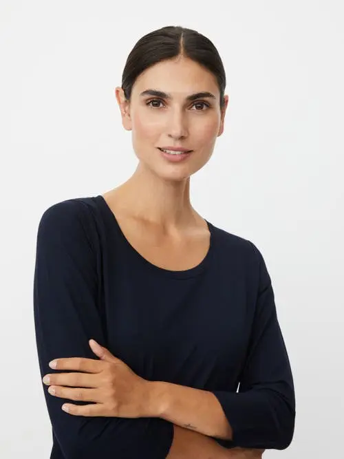 MASAI COPENHAGEN Macecille 3/4 Sleeve T-shirt - Navy