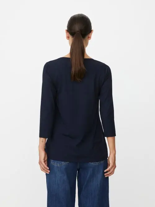 MASAI COPENHAGEN Macecille 3/4 Sleeve T-shirt - Navy