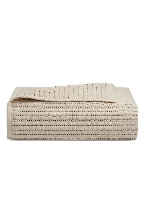 CRANE HOME Coastal Stitch Quilted Bedspread - Beige
