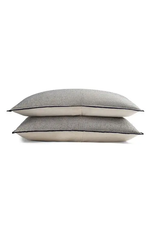CRANE HOME Coastal Escape Set Of 2 Pillow Shams - Gray