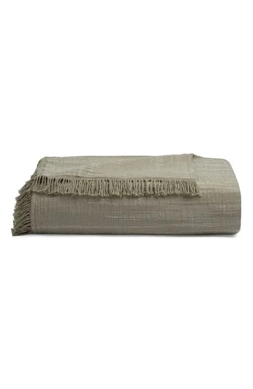 CRANE HOME Fringe Bedspread - Sage