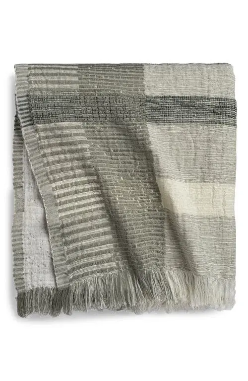CRANE HOME Zen Garden Plaid Throw - Green