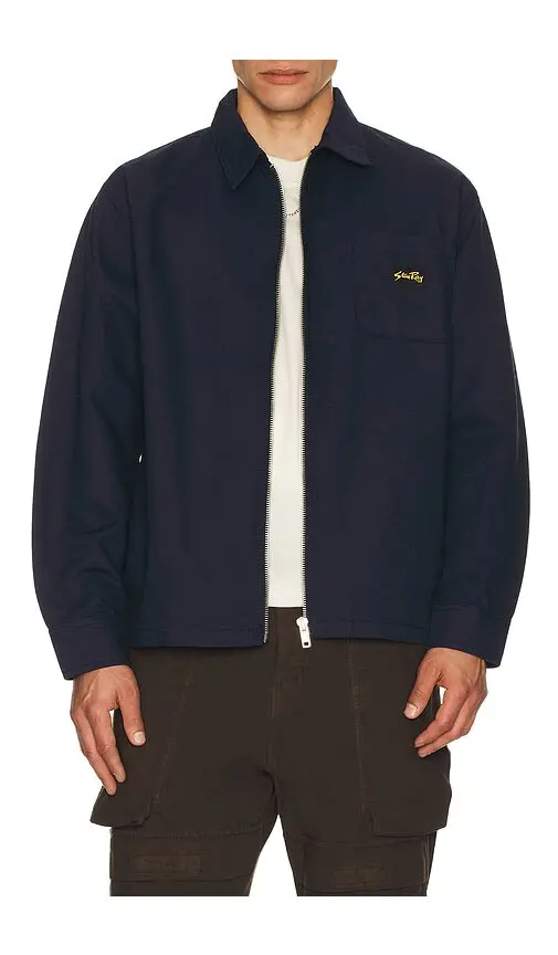 STAN RAY Zip Shirt In Navy
