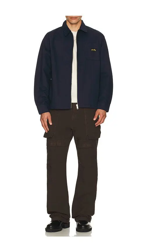 STAN RAY Zip Shirt In Navy