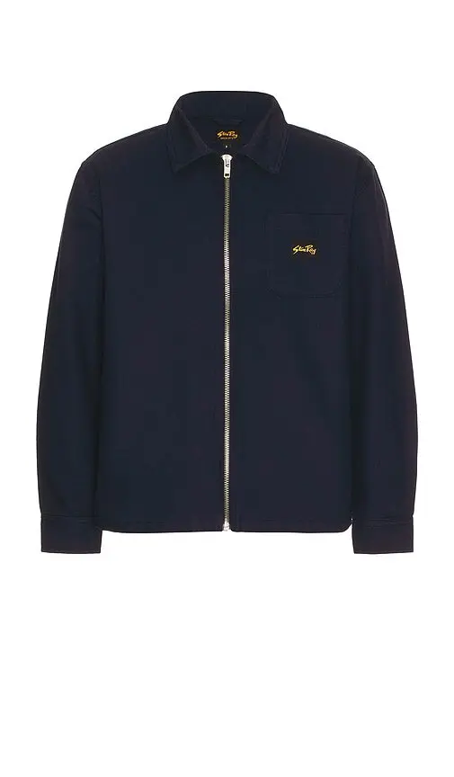 STAN RAY Zip Shirt In Navy