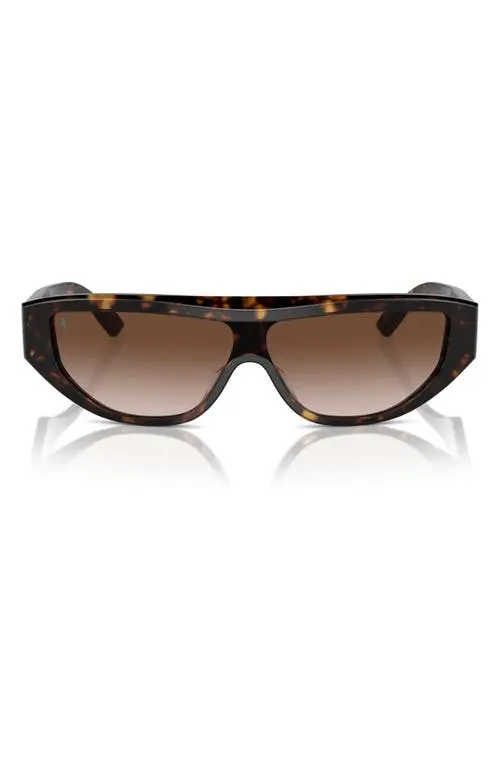 SCUDERIA FERRARI 125mm Shield Sunglasses - Havana/gradient Brown