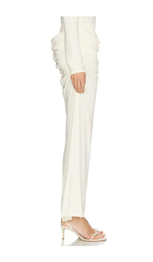 Paris Georgia Raffy Draped Skirt - Cream
