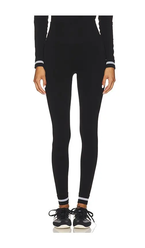 The Upside Wool Seamless 25in Midi Pant - Black