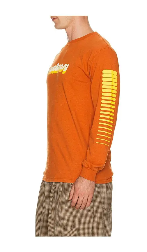FREE & EASY Apres Long Sleeve Tee In Orange