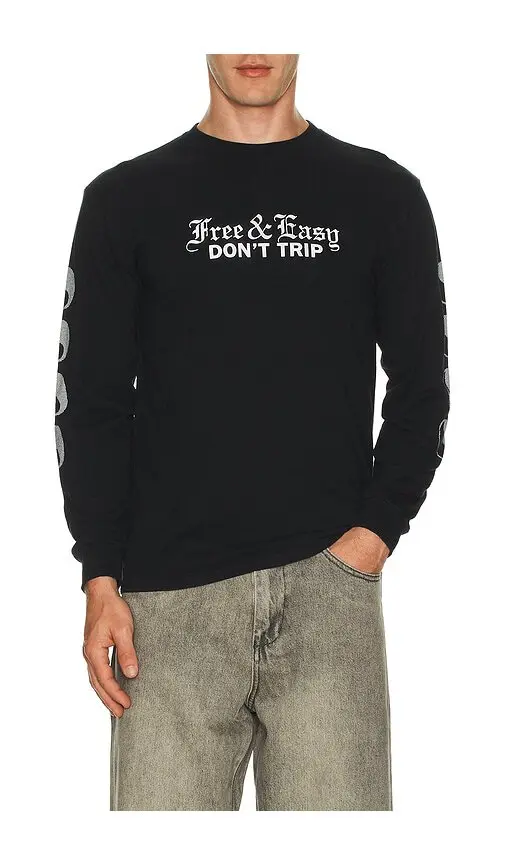 FREE & EASY On Hood Long Sleeve Tee