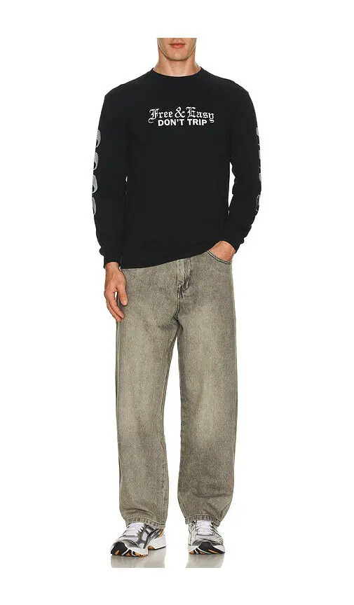 FREE & EASY On Hood Long Sleeve Tee