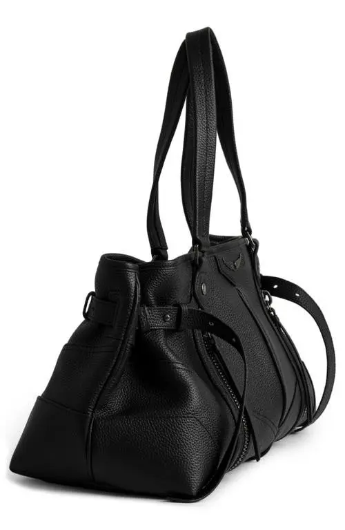 Zadig&Voltaire Grained Leather Shopper