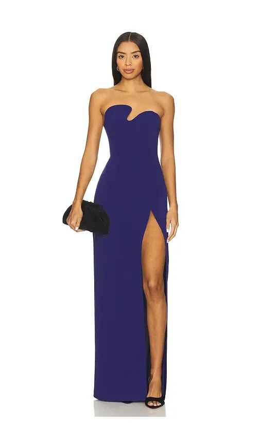 Amanda Uprichard Strapless Puzzle Gown - Galactic