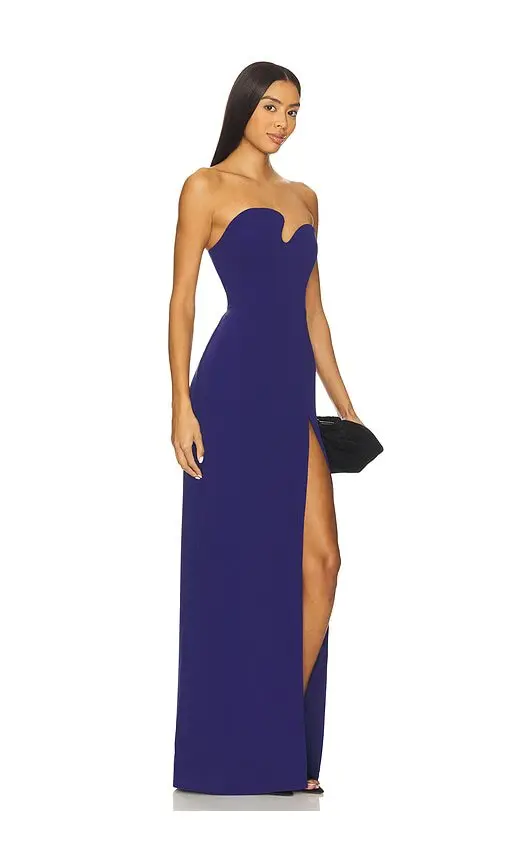Amanda Uprichard Strapless Puzzle Gown - Galactic
