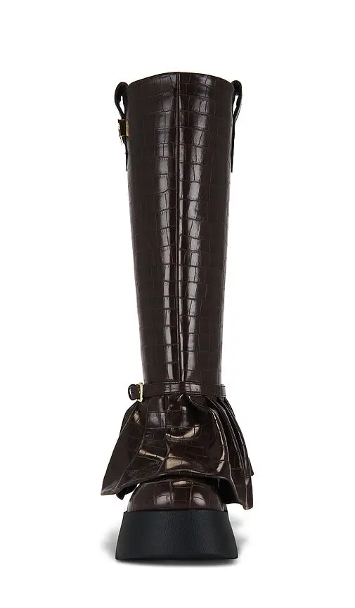 GANNI Kat Platform Boot - Brown