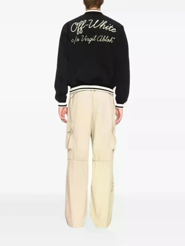 Off-White Striped Button Jacket