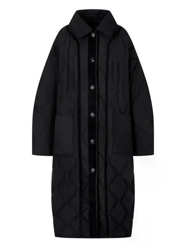 STUDIO TOMBOY Quilted Coat With Detachable Collar