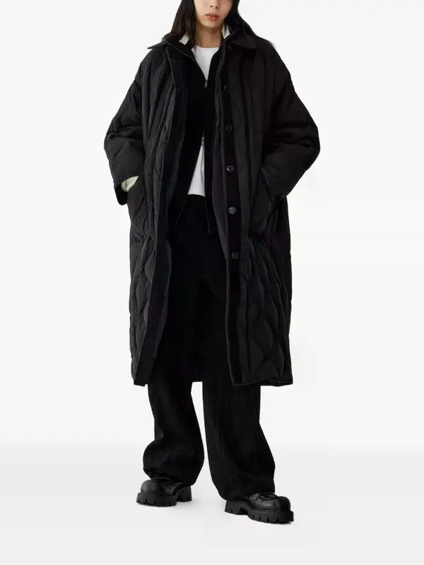 STUDIO TOMBOY Quilted Coat With Detachable Collar