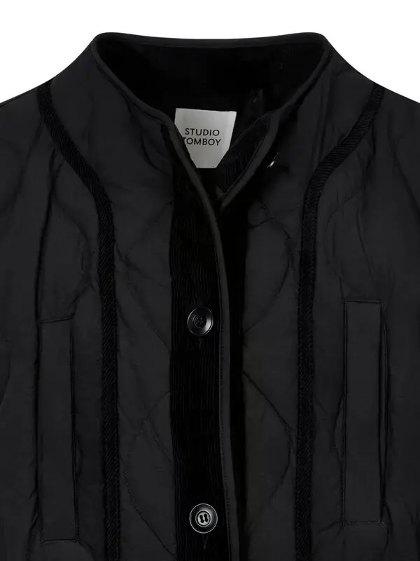 STUDIO TOMBOY Quilted Coat With Detachable Collar