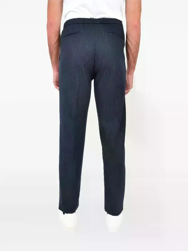 Boglioli Pinstripe Drawstring Trousers