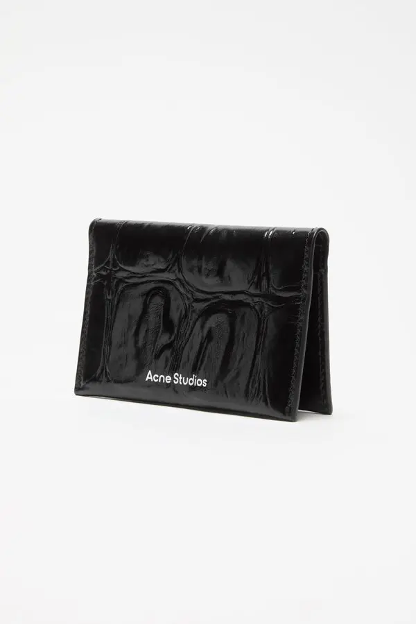 Acne Studios Folded Leather Wallet - Black