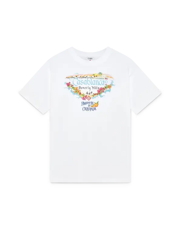 Casablanca Los Angeles Store Short Sleeve T-shirt - Multicolor