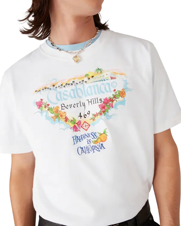 Casablanca Los Angeles Store Short Sleeve T-shirt