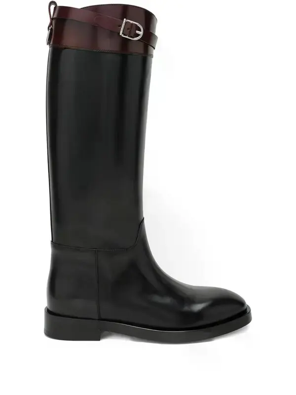 DURAZZI MILANO Round-toe Belted Boots