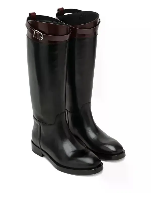 DURAZZI MILANO Round-toe Belted Boots