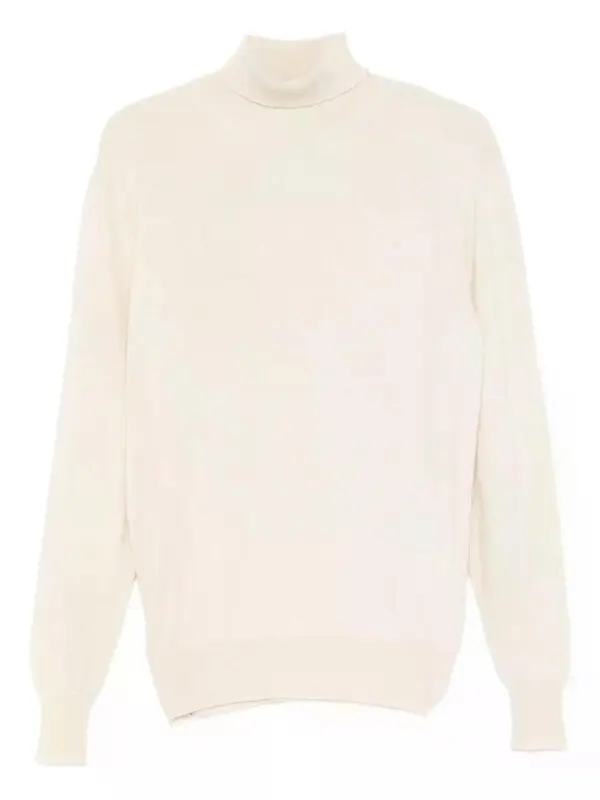 LARDINI Roll-neck Sweater - Neutrals