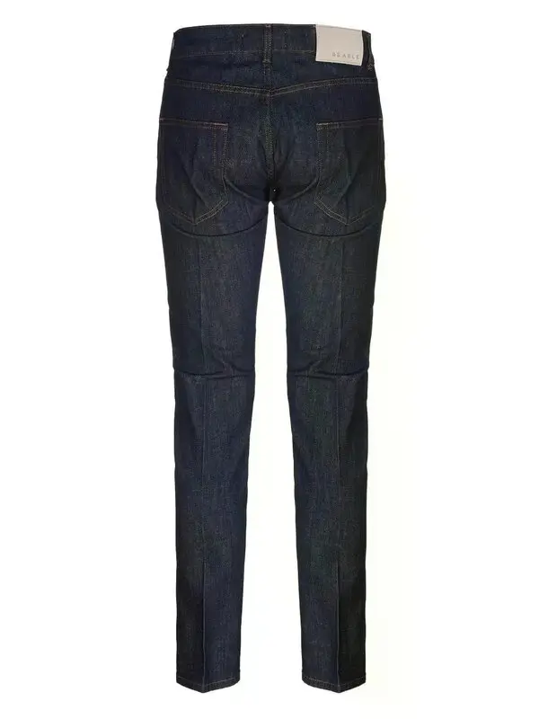 BE ABLE Buttoned Straight-leg Jeans
