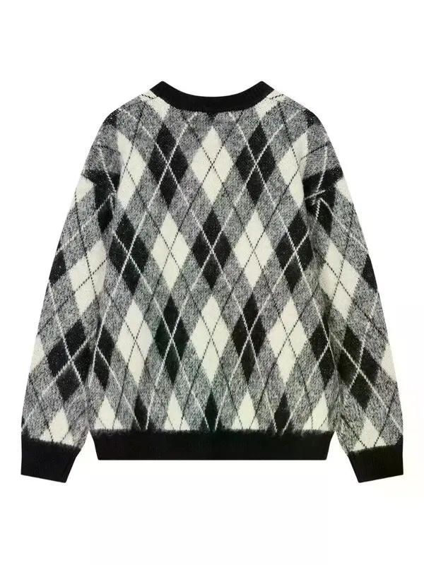 STUDIO TOMBOY Argyle-pattern Sweater