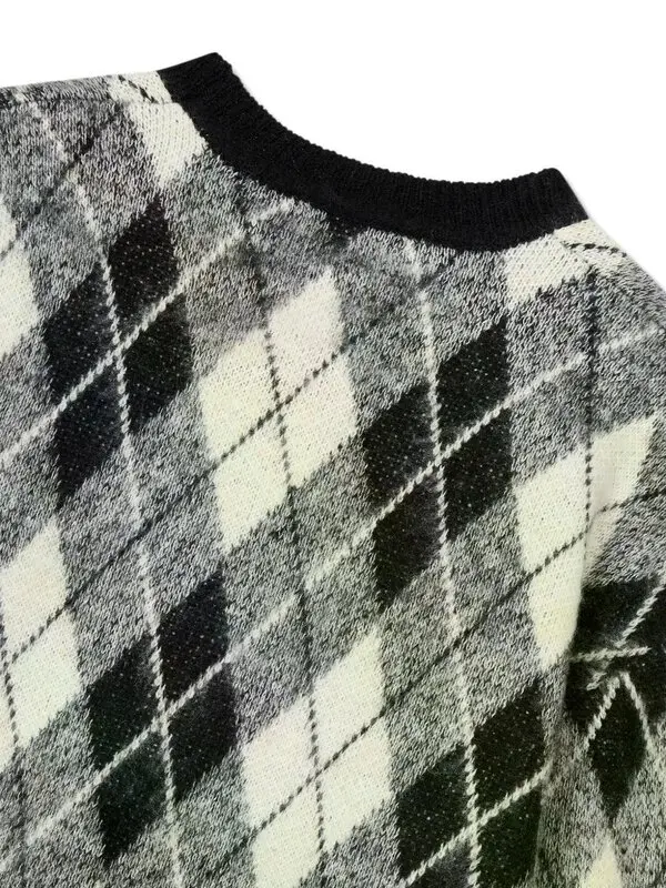 STUDIO TOMBOY Argyle-pattern Sweater