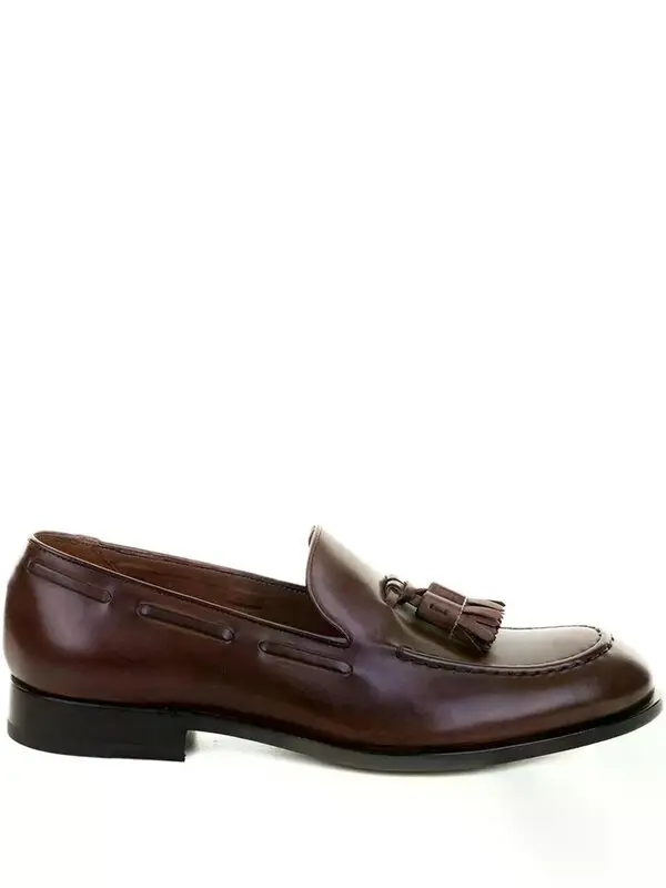 Fratelli Rossetti Tassels-motif Leather Loafers - Brown