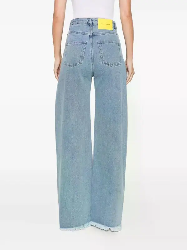 MARQUES' ALMEIDA Wide Leg Jeans With Patch Pockets