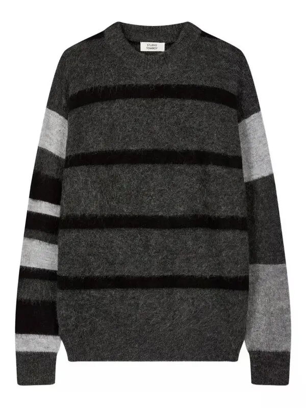 STUDIO TOMBOY Striped Sweater - Grey