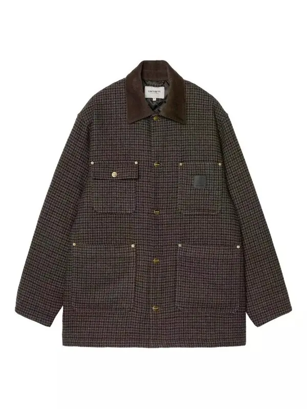 Carhartt Work In Progress Corduroy-collar Check Coat