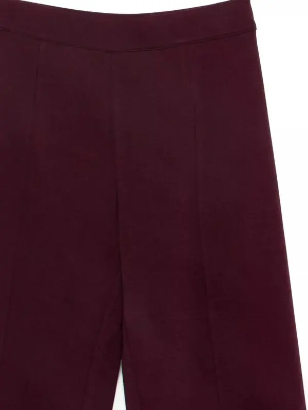 MRZ Seam Detail Wool Trousers - Red