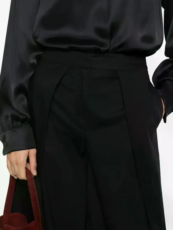 Karl Lagerfeld Pleated Wide Leg Trousers