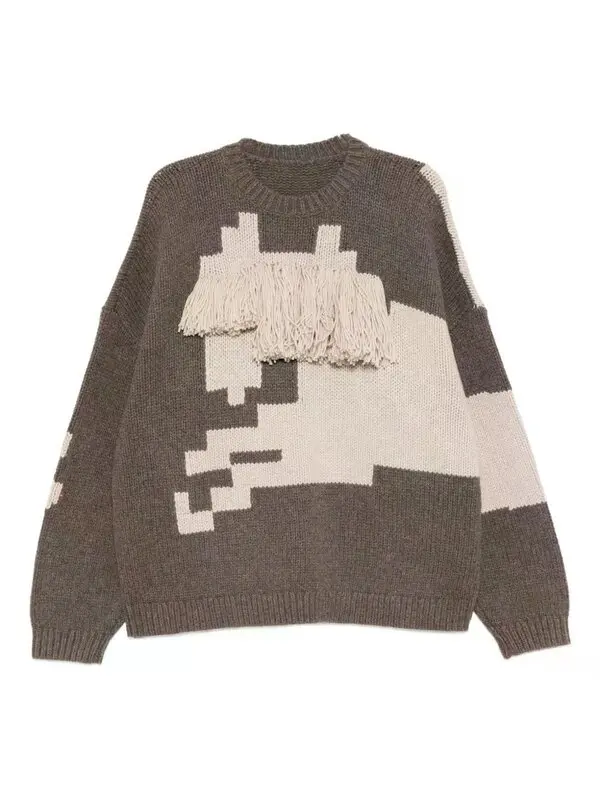 CROQUIS Long-sleeve Sweater - Brown