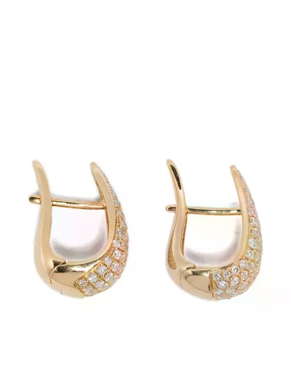 ANITA KO 18k Yellow Small Claw Diamond Earrings - Gold