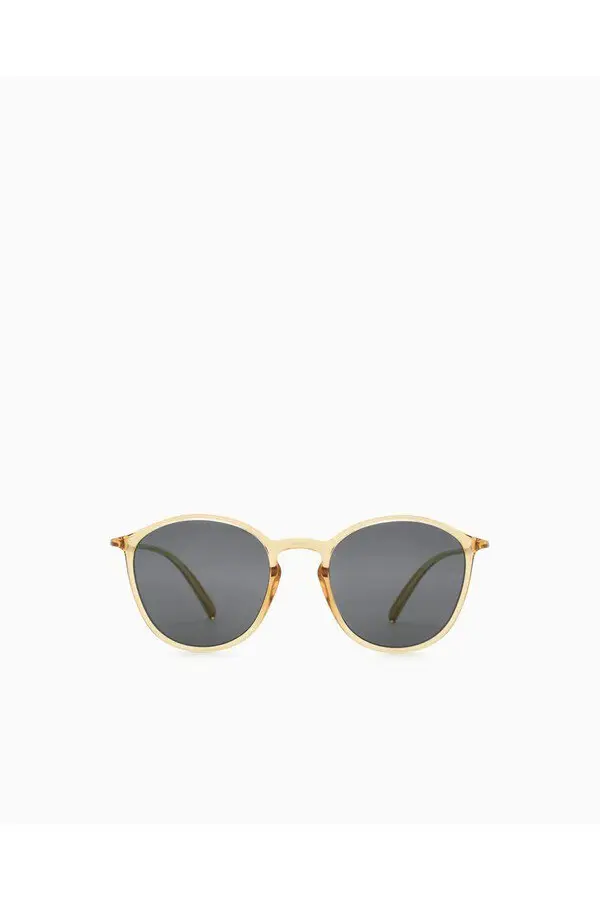 Giorgio Armani Panto Sunglasses - Yellow
