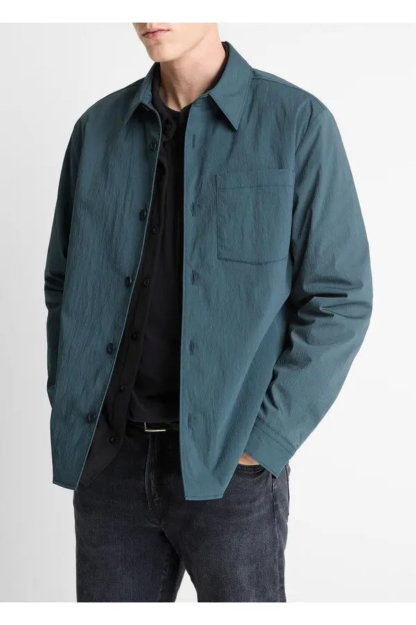 Vince Insulated Tech-cotton Shirt Jacket