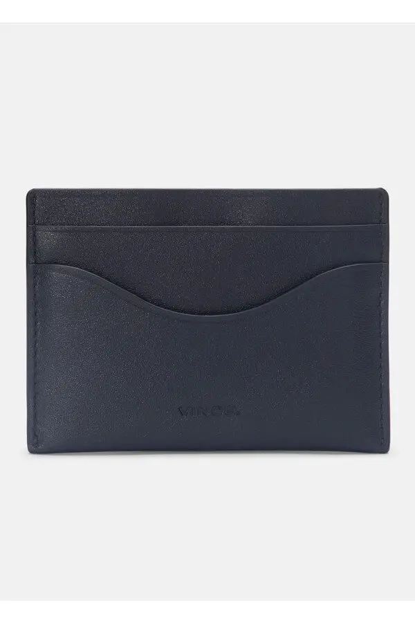 Vince Nappa Leather Cardholder - Black