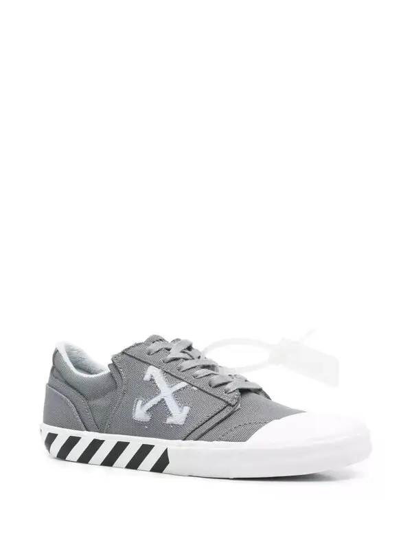Off-White Stripe-print Sneakers - Grey