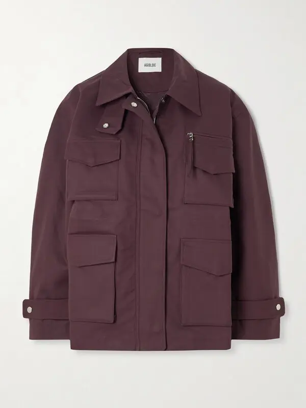 AGOLDE Aubrey Cotton-gabardine Field Jacket