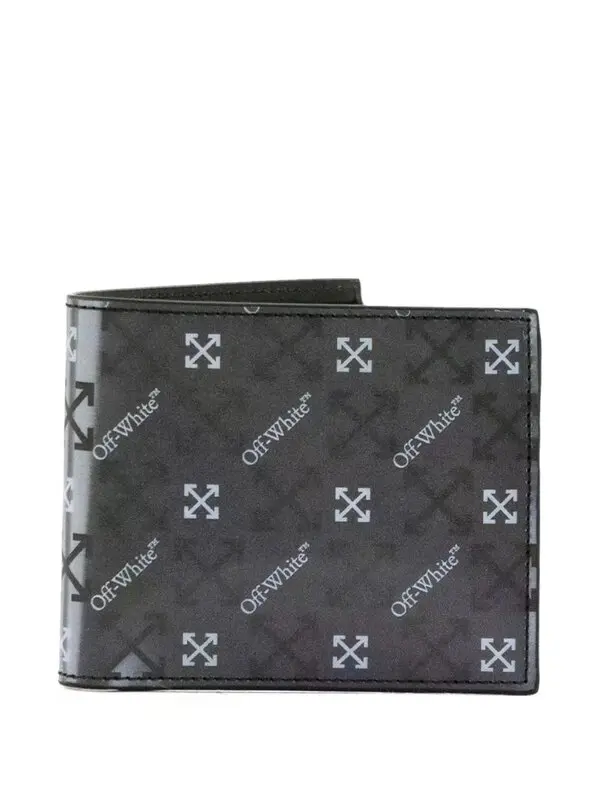Off-White Arrow Reflective Bi-fold Wallet - Black