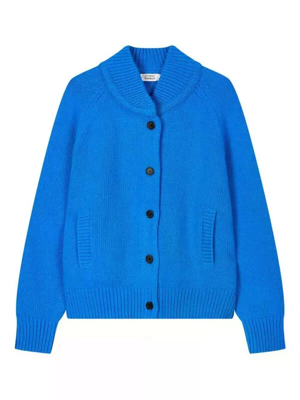 STUDIO TOMBOY Button-fastening Cardigan - Blue