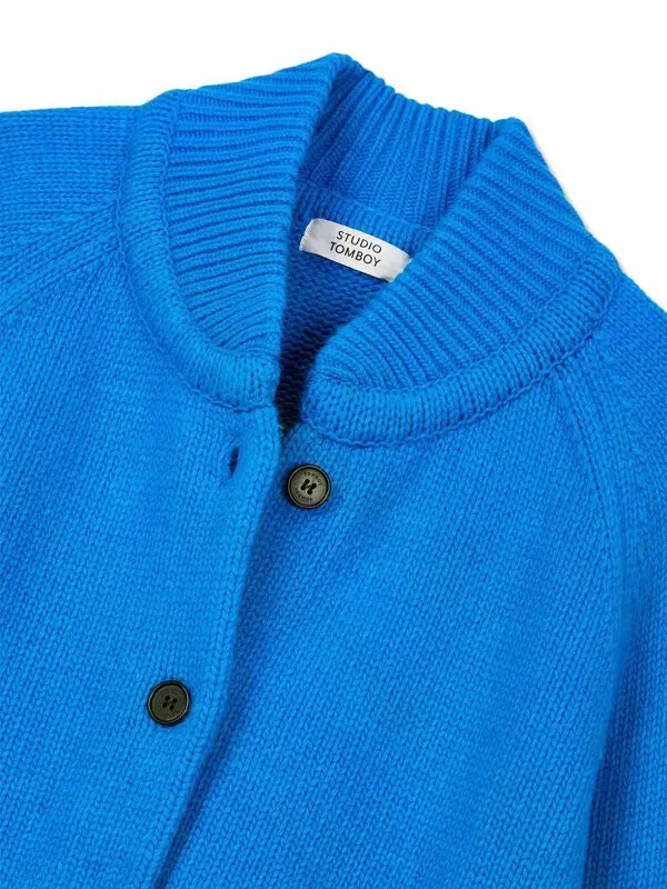STUDIO TOMBOY Button-fastening Cardigan - Blue